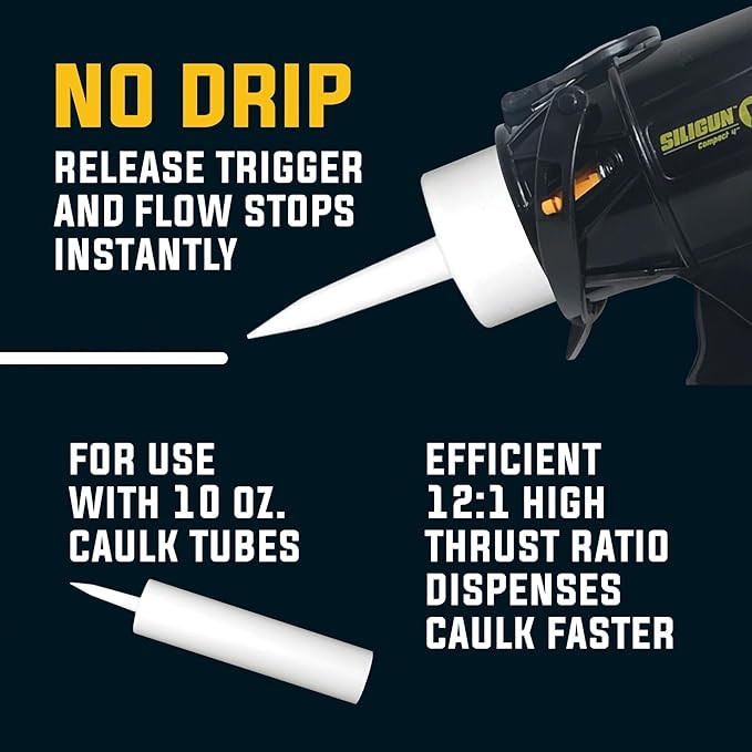 SILIGUN SILIGUN-CAULKGUN Anti Drip Extreme-Duty Caulking Gun - Atlas ...