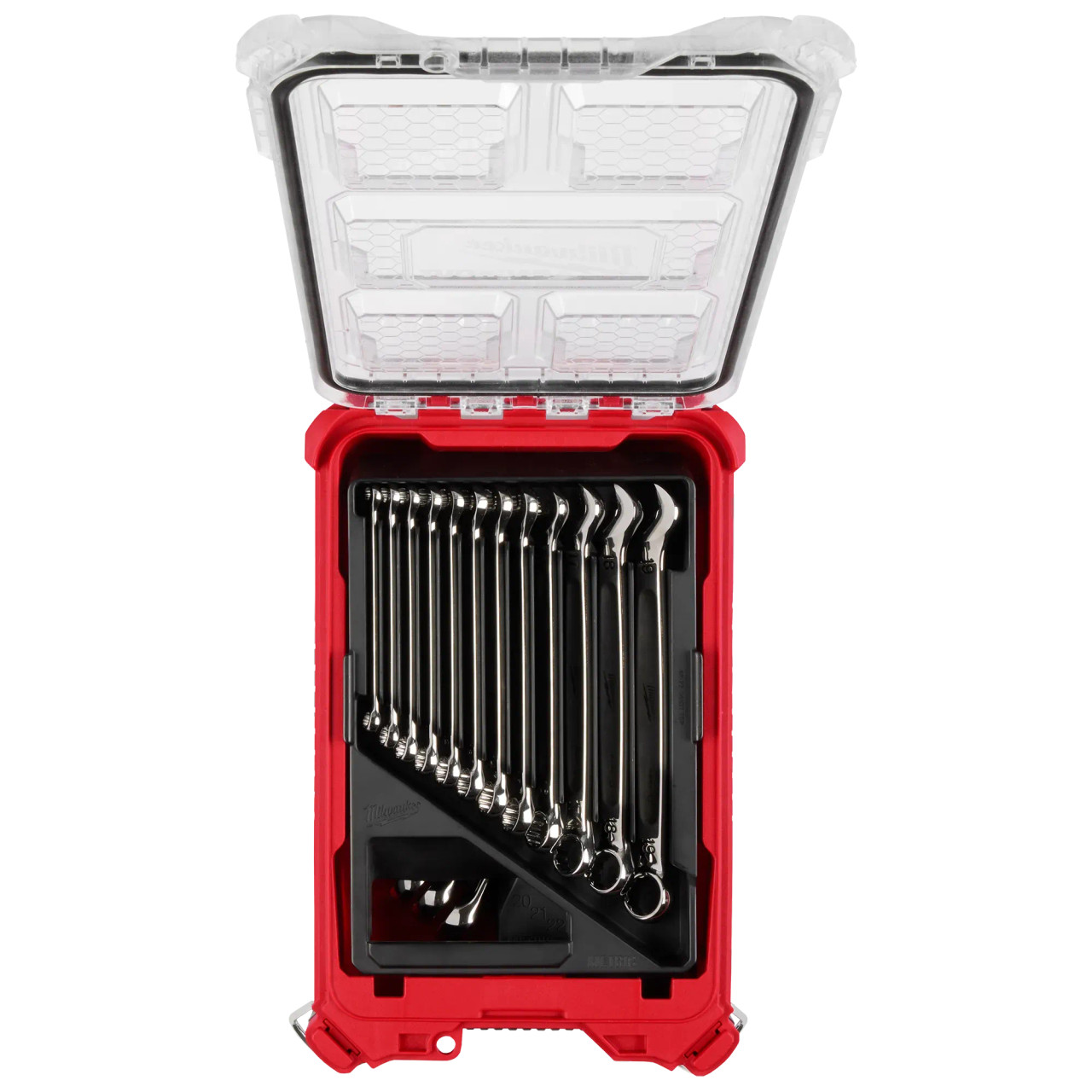 Milwaukee MIL 48 22 9483 15PC Metric Combination Wrench Set with PACKOUT Compact Organizer Atlas Machinery