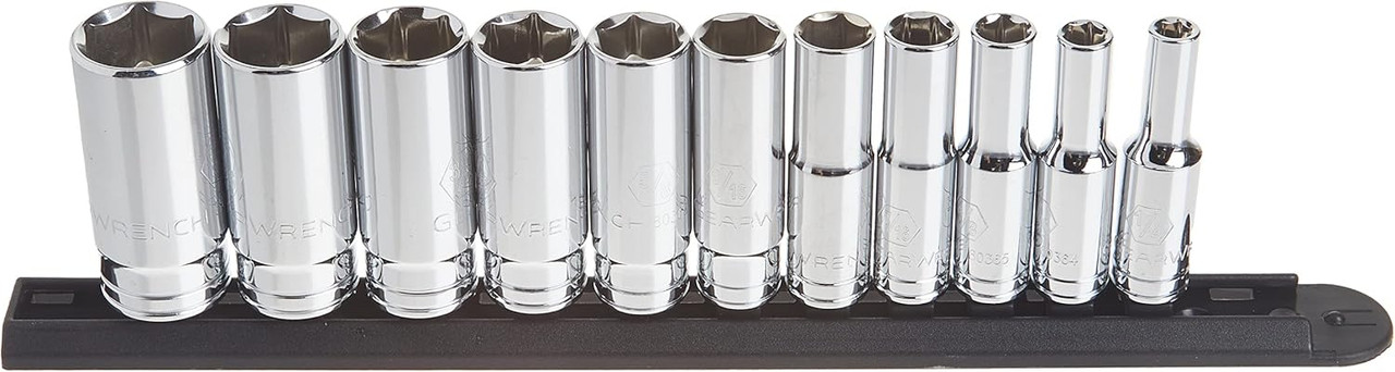 GEARWRENCH GW-80555 3/8in Drive 6 Point Deep SAE Socket Set 11-Pieces ...