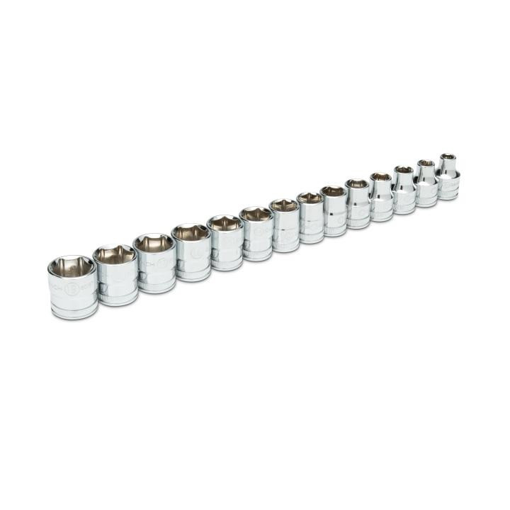 GEARWRENCH GW-80552 3/8in Drive 6 Point Standard Metric Socket Set 14 ...