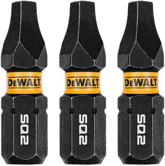 DEWALT DEW-DWAF1SQ2IRXX 1in Flextorq Square SQ2 Bits - Atlas-Machinery