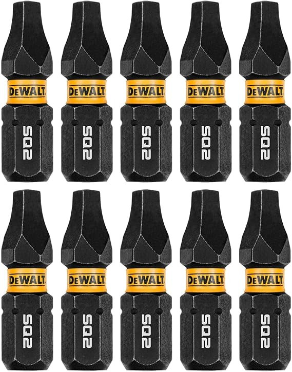 DEWALT DEW-DWAF1SQ2IRXX 1in Flextorq Square SQ2 Bits - Atlas-Machinery