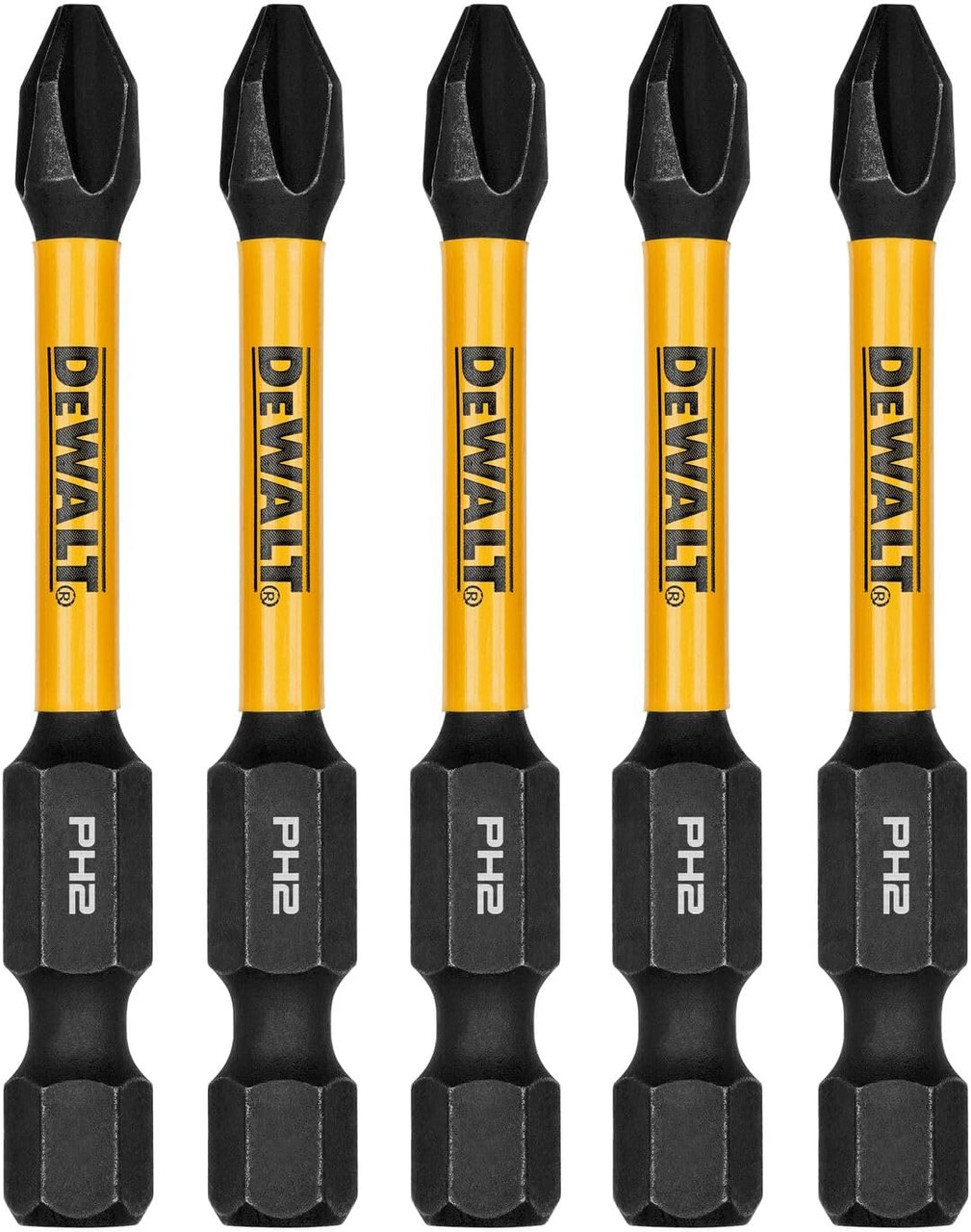 DEWALT DEW-DWAF3PH2XX 3.5in FlexTorq Impact Screwdriving Bits For PH2 ...