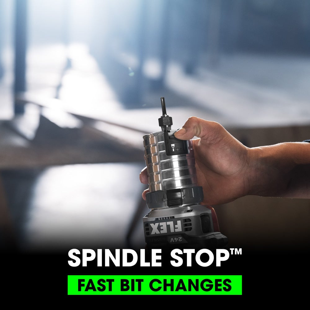 FLEX FL-FX4221-Z 24V Trim Router Bare Tool - Atlas-Machinery