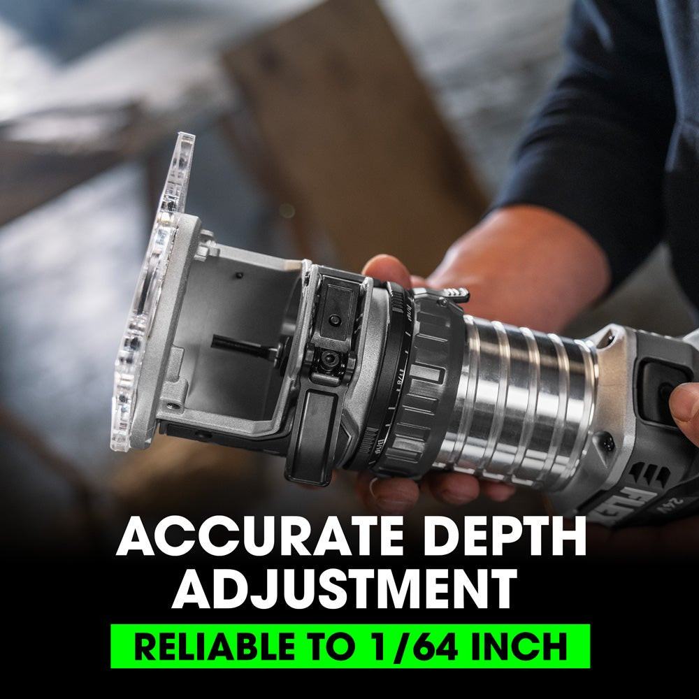 FLEX FL-FX4221-Z 24V Trim Router Bare Tool - Atlas-Machinery