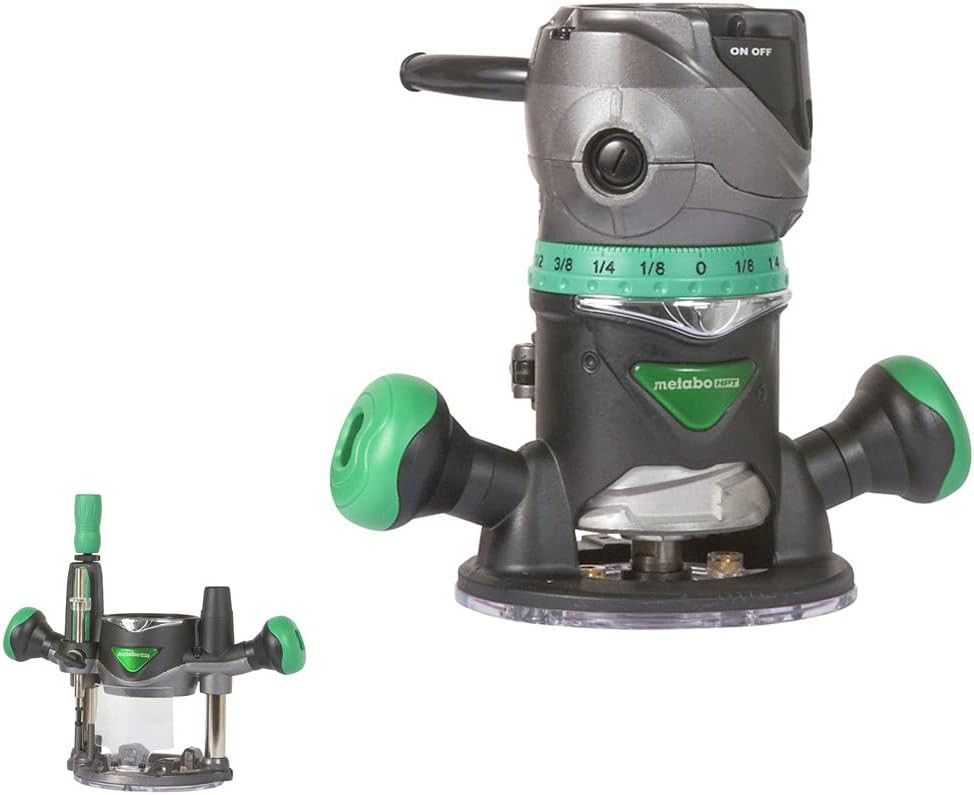 Metabo HPT HPT-KM12VCM 2-1/4in Peak HP Variable Speed Fixed/Plunge Base ...