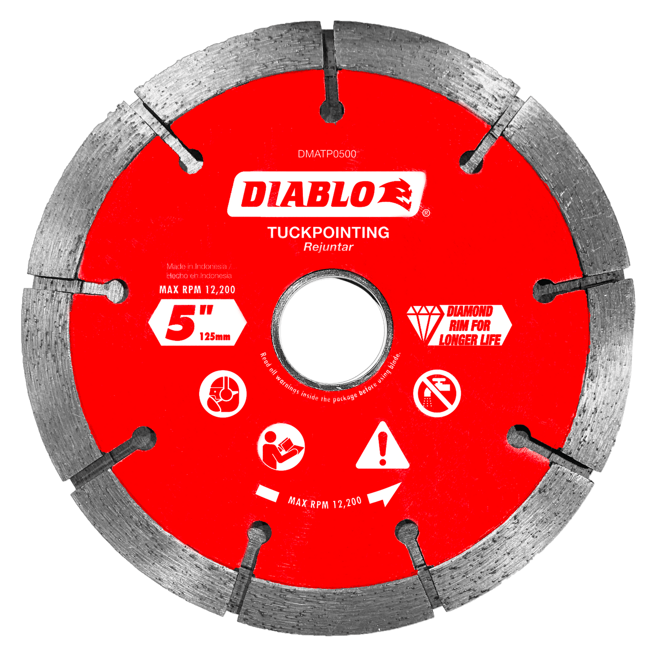 Diablo FRE-DMATP0500 5in Diamond Tuck Point Masonry Disc - Atlas-Machinery