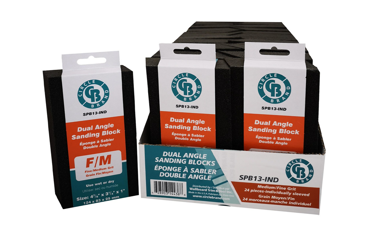 Circle Brand CB-SPB13-IND 4-7/8in Dual Angle - Fine / Med Grit Sanding ...