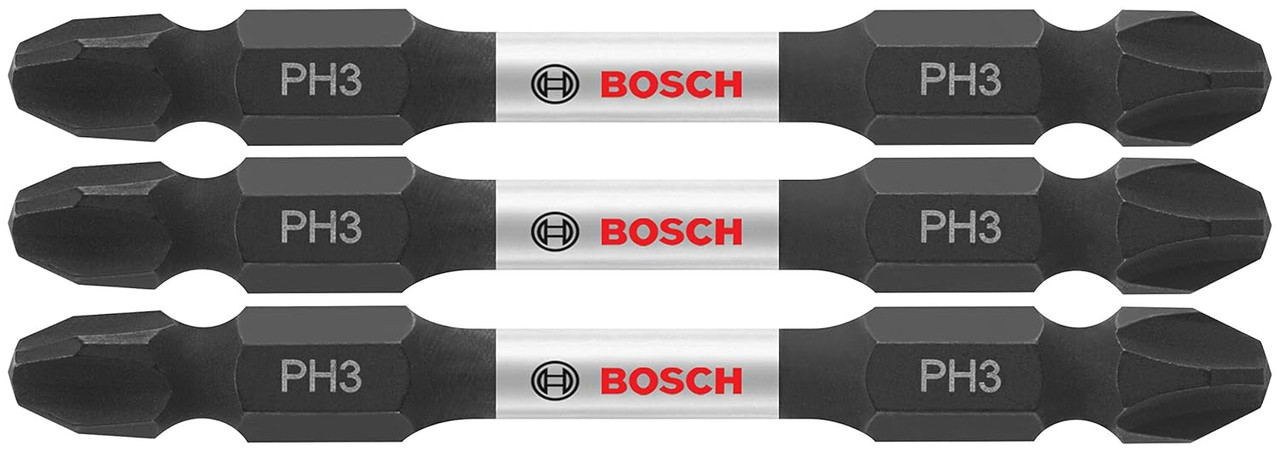 Bosch BOS-ITDEPH32503 Impact Tough 2.5in Phillips Number 3 Double Ended ...