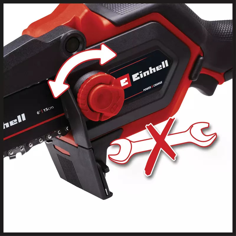 Einhell EIN-4600035 6in Cordless Pruning Chain Saw Bare Tool - Atlas ...