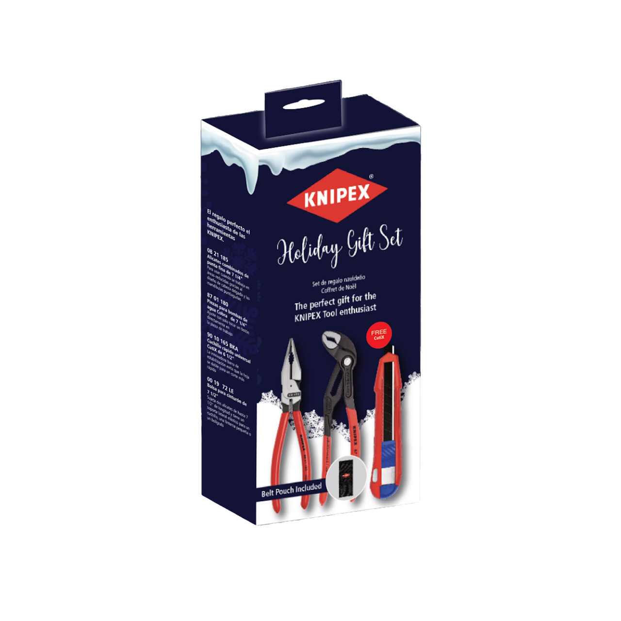 Knipex KNIP-9K0080169US Holiday Gift Set With CutiX Snap Knife 3-Pieces ...
