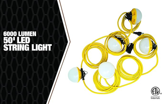 Southwire SOU-7174SW 50ft 18/3 LED String Light - Atlas-Machinery
