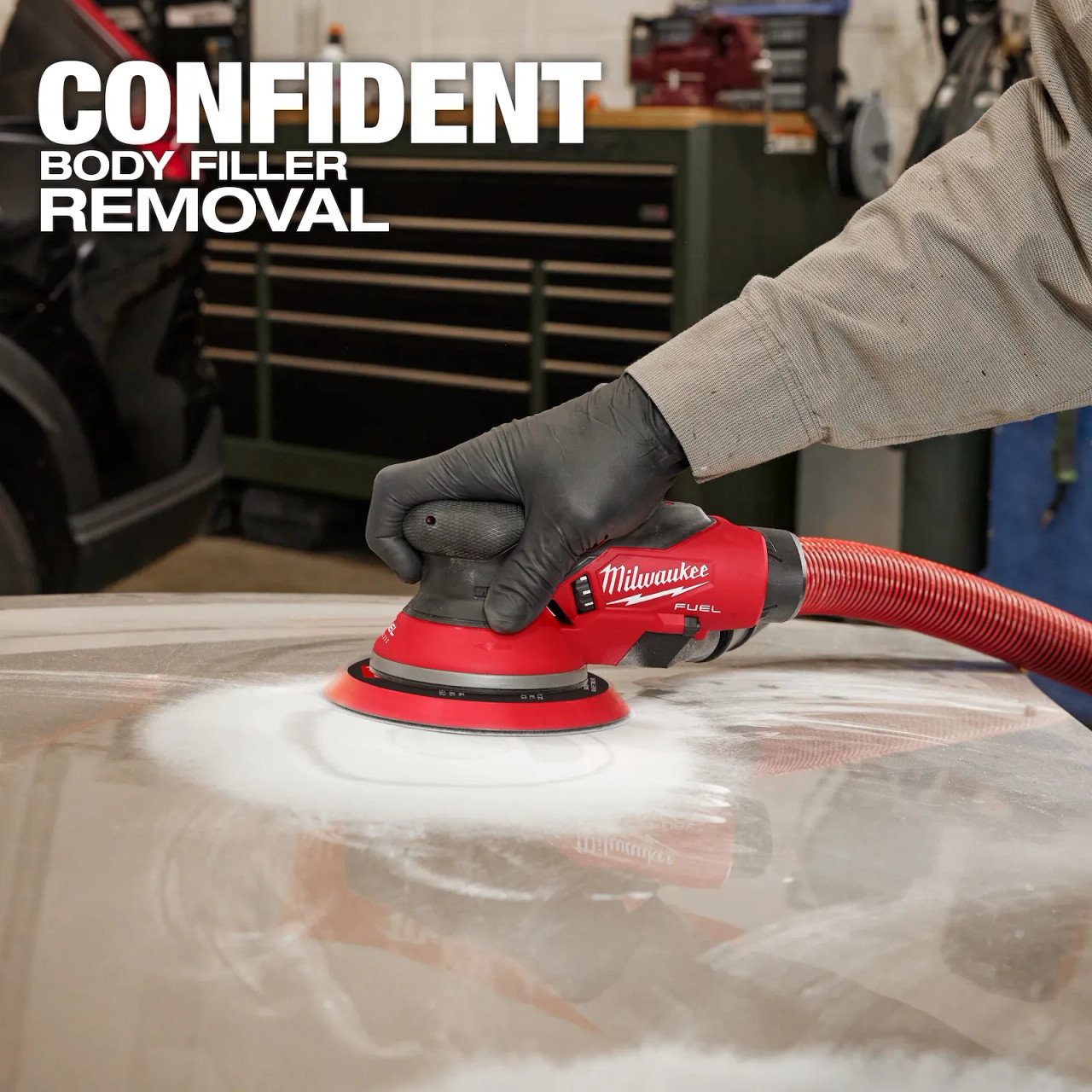 Milwaukee MIL-2585-22CX M12 Fuel 6in Random Orbital Sander Kit - 3/16in ...