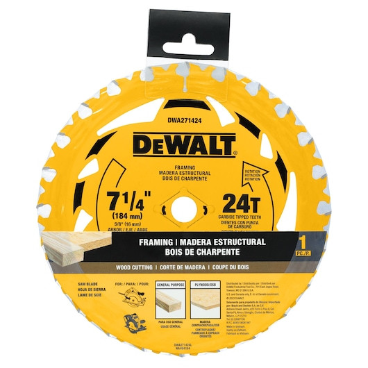 Dewalt DEW-DWA271424B10 7-1/4 in. 24T Circular Saw Blade 10-Pack ...