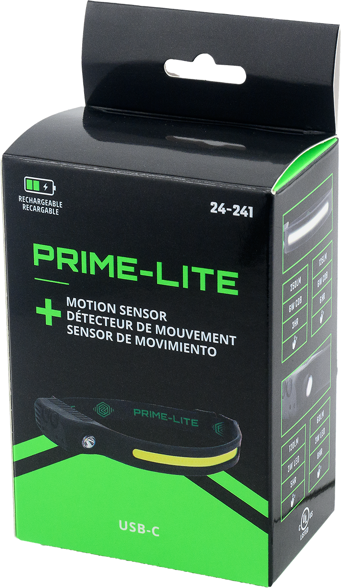 Primeline Tools PRIME-24-241 Rechargeable Headband Light with Motion ...