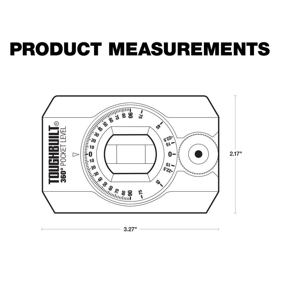 ToughBuilt TB-H2-L-4R 360 Pocket Level - Atlas-Machinery
