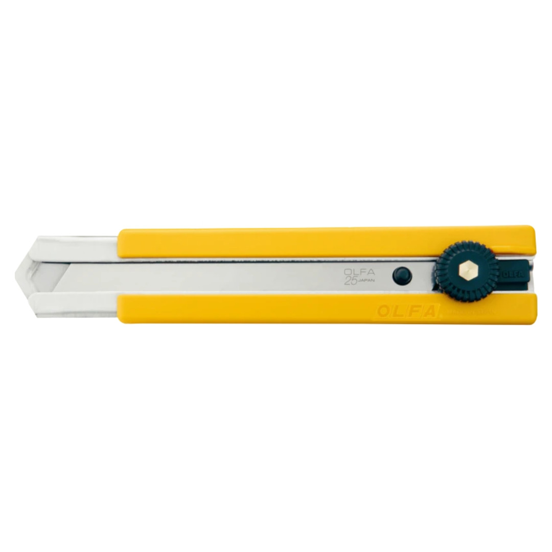 Olfa Blades OLFA-H-1/SOL 25mm H-1/SOL Rubber Inset Utility Knife with ...