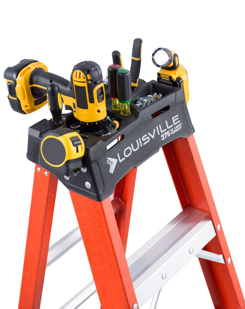 Louisville Ladder LOU-FS140HD-XX Fiberglass Step Platform Ladder Type ...