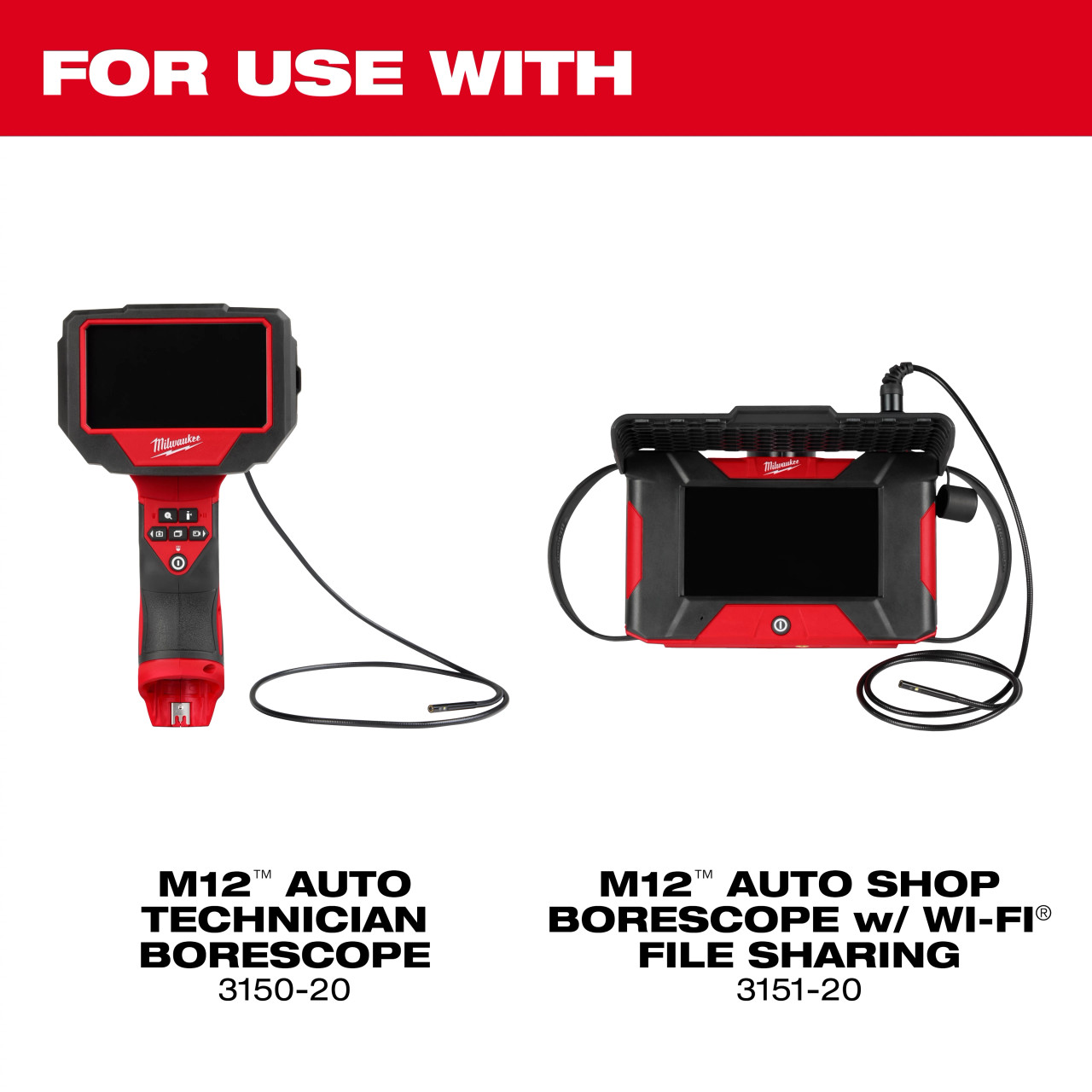 Milwaukee MIL-48-53-3151 5mm 5Ft Borescope Camera Cable For M12 ...