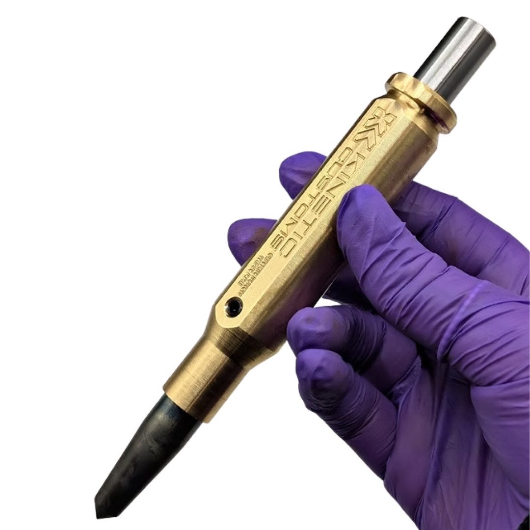 Kinetic Customs KIN-CPB 1/2in Brass .50 Cal Centre Punch - Atlas-Machinery