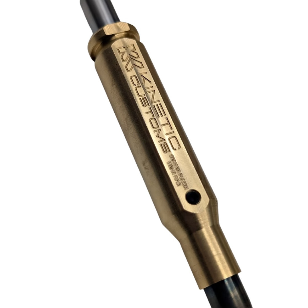 Kinetic Customs KIN-CPB 1/2in Brass .50 Cal Centre Punch - Atlas-Machinery