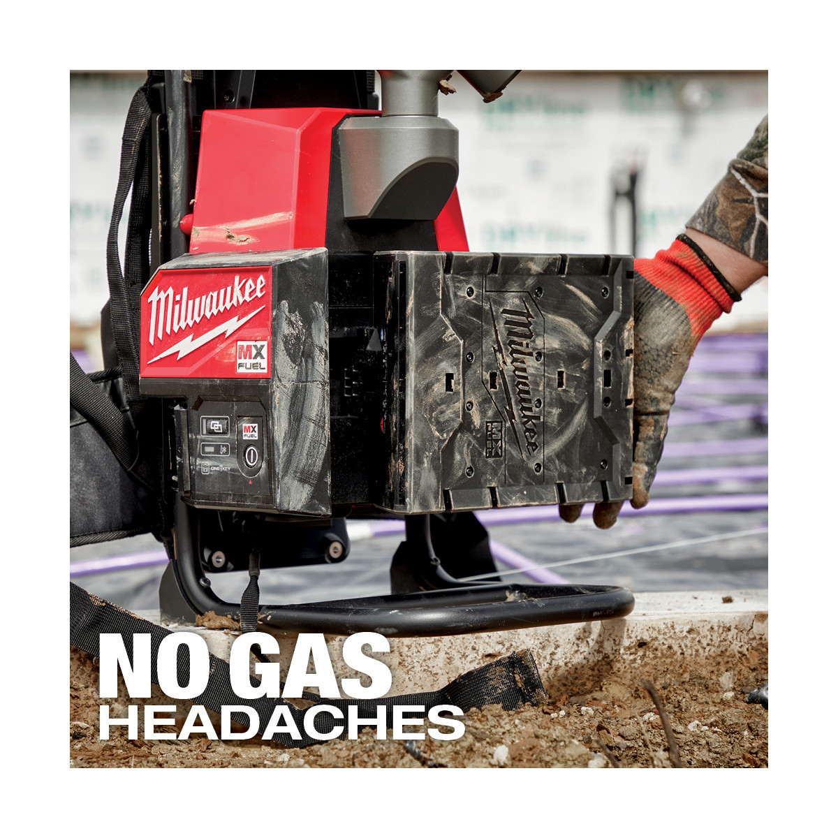 Milwaukee MIL-MXF371-2XC MX FUEL Backpack Concrete Vibrator 2x XC406 ...