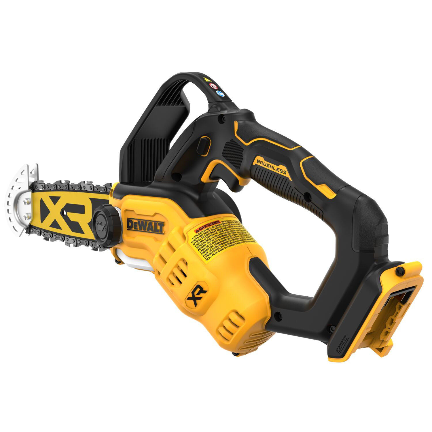 DEWALT DEW-DCCS623B 20V MAX XR 8in Brushless Cordless Pruning Chainsaw ...