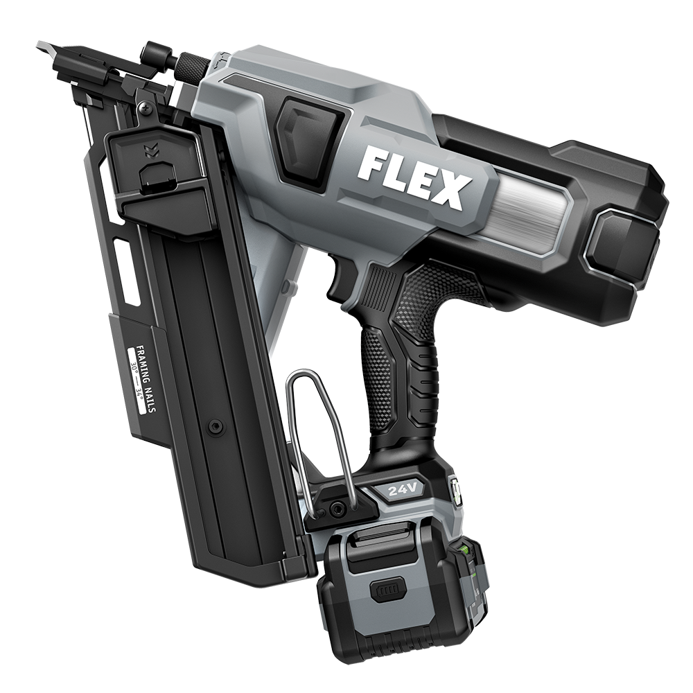 FLEX FL-FX4351B-Z 24V 30deg Framing Nailer Bare Tool - Atlas-Machinery