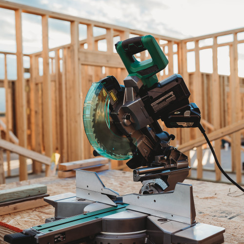 Metabo HPT HPT C3610DRAM 36V MultiVolt 10in Dual Bevel Sliding Miter Saw With AC Adapter Atlas Machinery