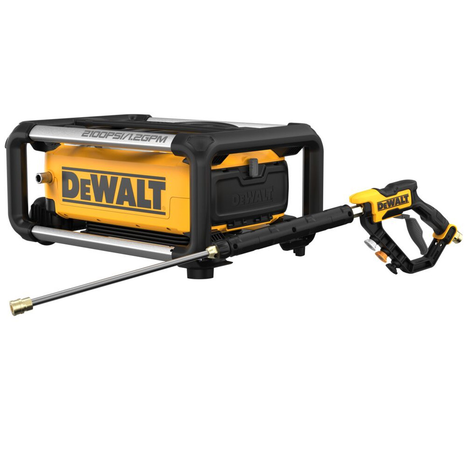 DEWALT DEW-DWPW2100 2100 MAX PSI 1.2GPM 13amp Electric Jobsite Cold ...