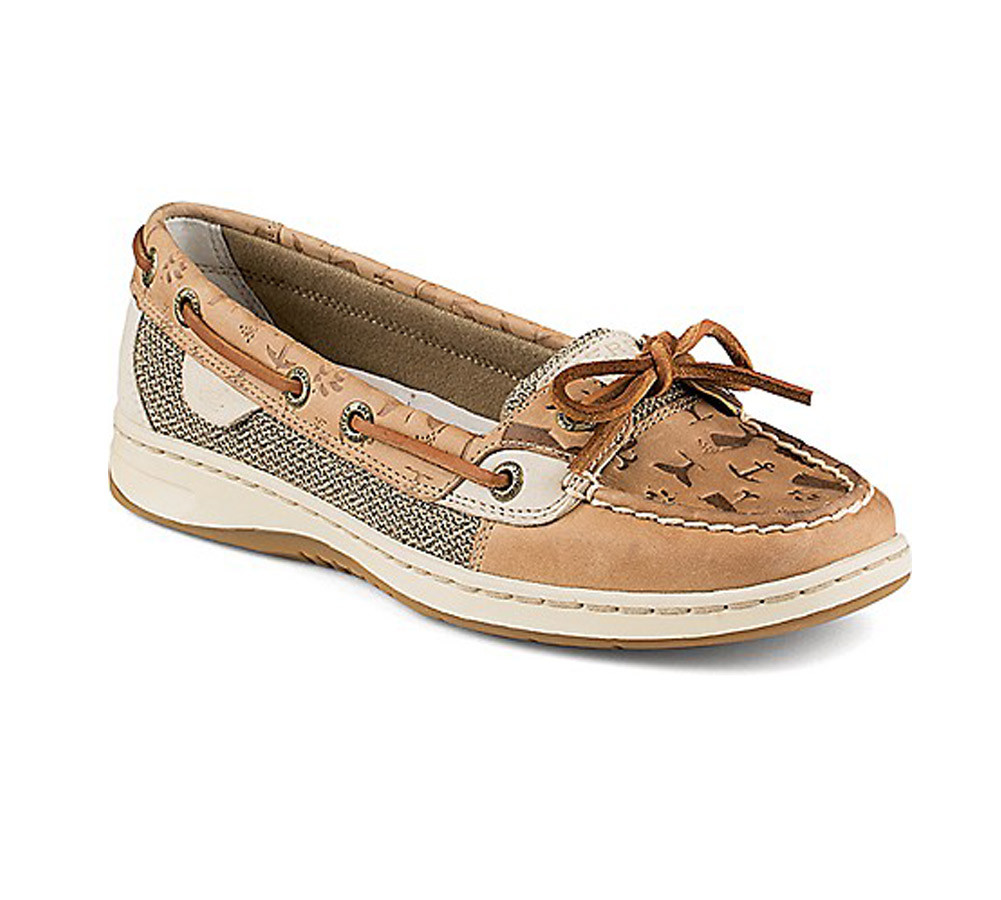 Sperry Women's Angelfish Boat Shoe - Beige | Discount Sperry Ladies ...