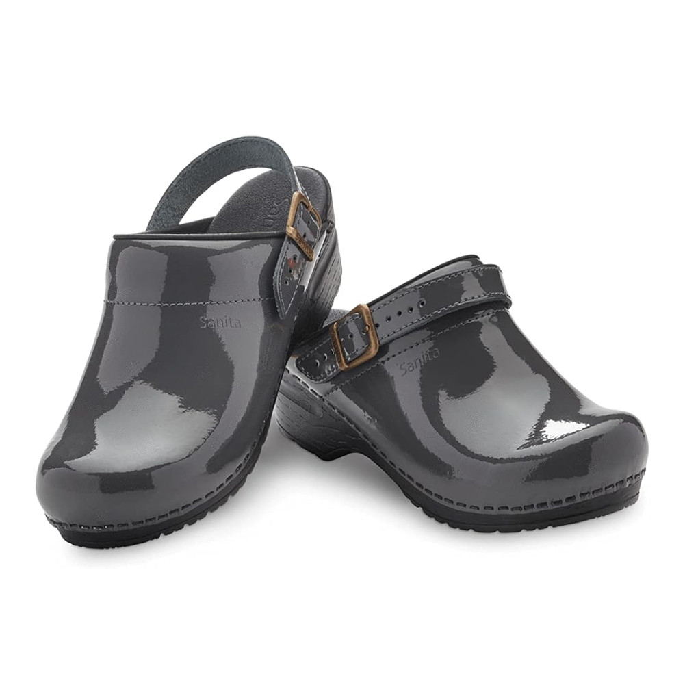 Sanita Women's Estelle Clog - Grey | Discount Sanita Ladies Clogs ...