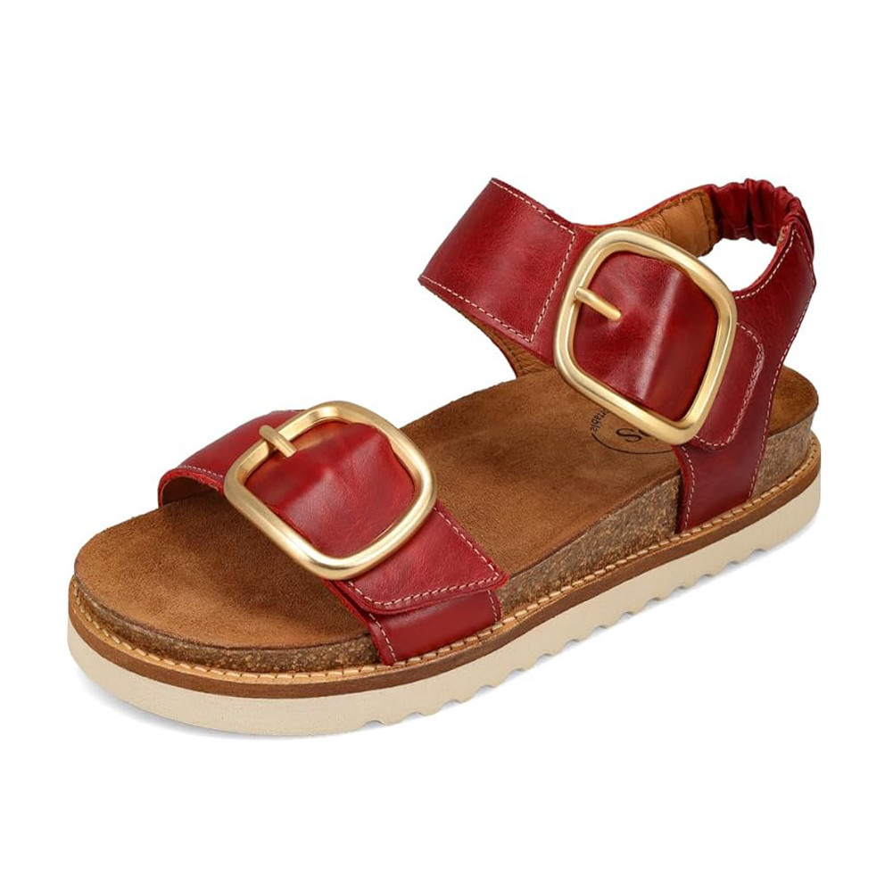 Taos Women's On The Double Sandal - Red | Discount Taos Ladies Sandals ...