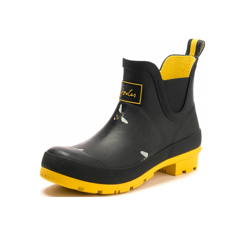 Joules Women's Short Height Printed Wellibobs Rain Boot - Black ...