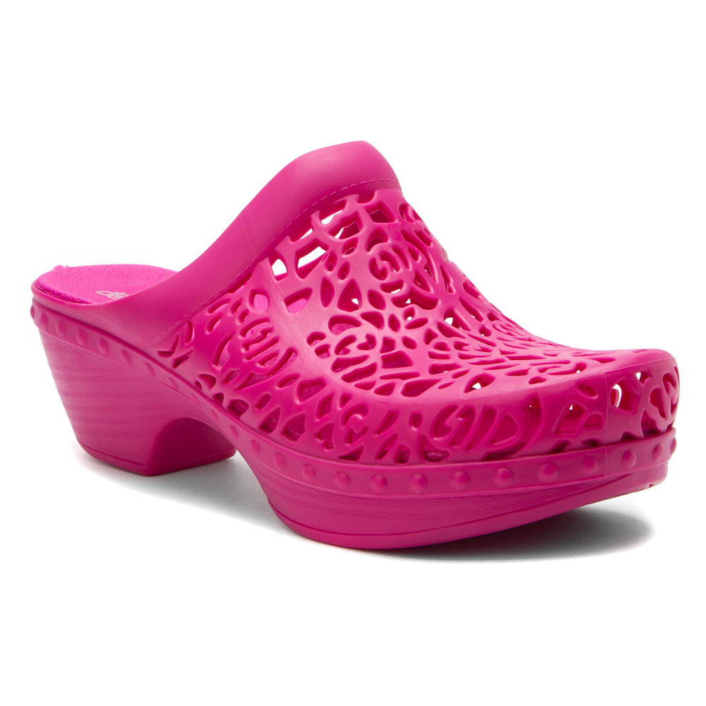 Dansko Pippa Magenta Molded Ladies Slide Sandals - Pink | Discount ...