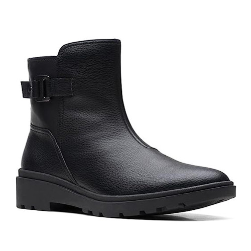 Clarks Women's Calla Mid Boot - Black | Discount Clarks Ladies Boots ...