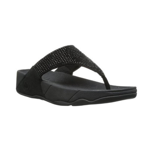 Fitflop Women's Rokkit Thong - Black | Discount Fitflop Ladies Sandals ...