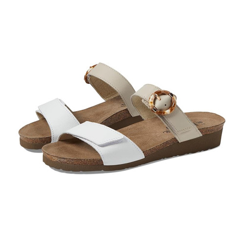Naot Women's Anabel Wide Sandal - White | Discount Naot Ladies Sandals ...