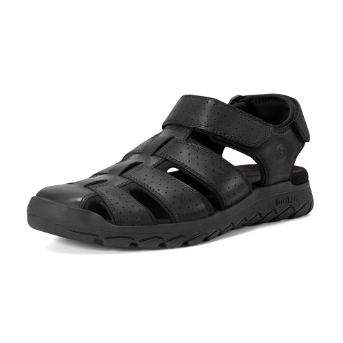 Dunham Men's Norwood Leather Fisherman Sandal - Brown | Discount Dunham ...