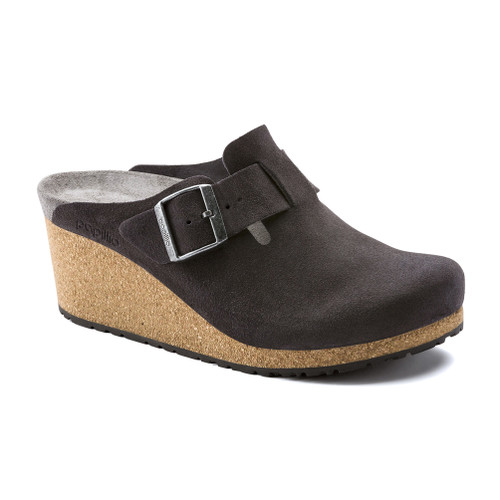 Papillio Women's Fanny Wedge Clog - Grey | Discount Birkenstock Ladies ...