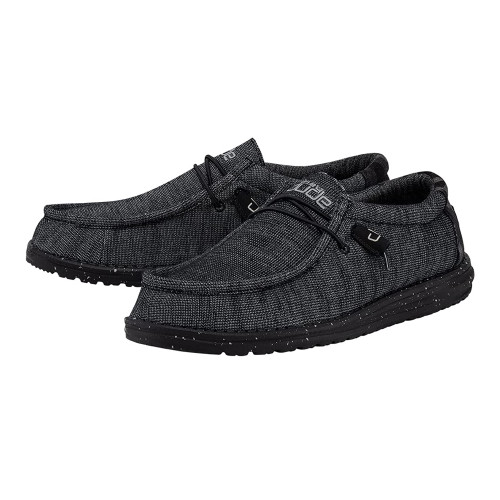 Hey Dude Men's Wally Stretch Slip On - Blue | Discount Hey Dude Men's ...