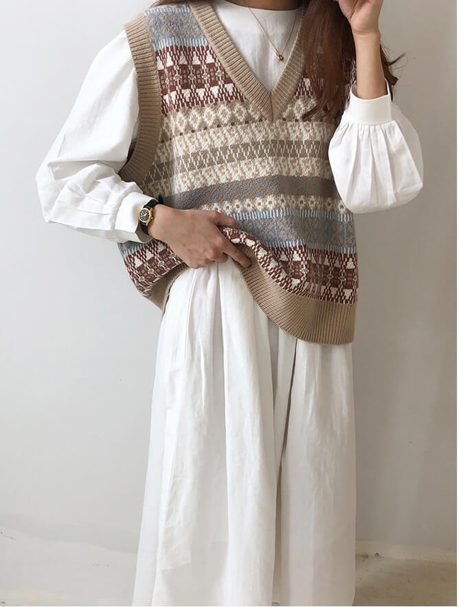 GOBLINCORE ARGYLE SWEATER - Cosmiquestudio.com