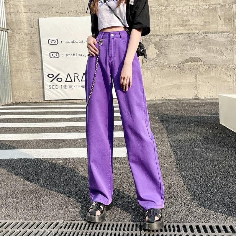 Y2k Style 3 Colors Pants - Cosmique Studio