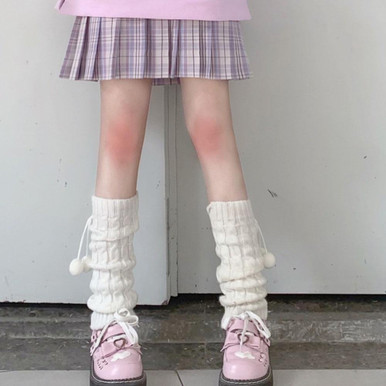 KAWAII KNITTED LEG WARMER GAITERS - Cosmique Studio