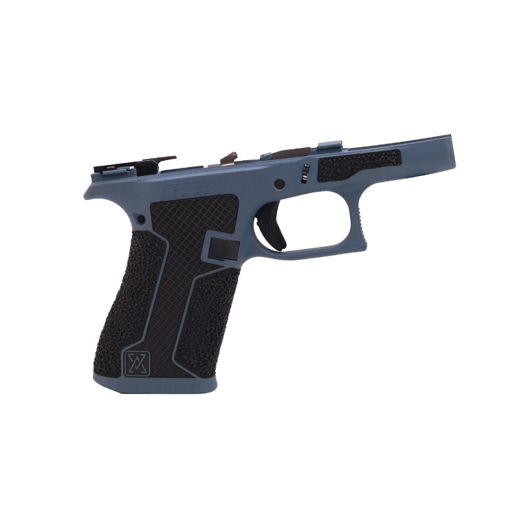 Glock 43X,48 TRUE Blue Hybrid Hand Stippled Lower