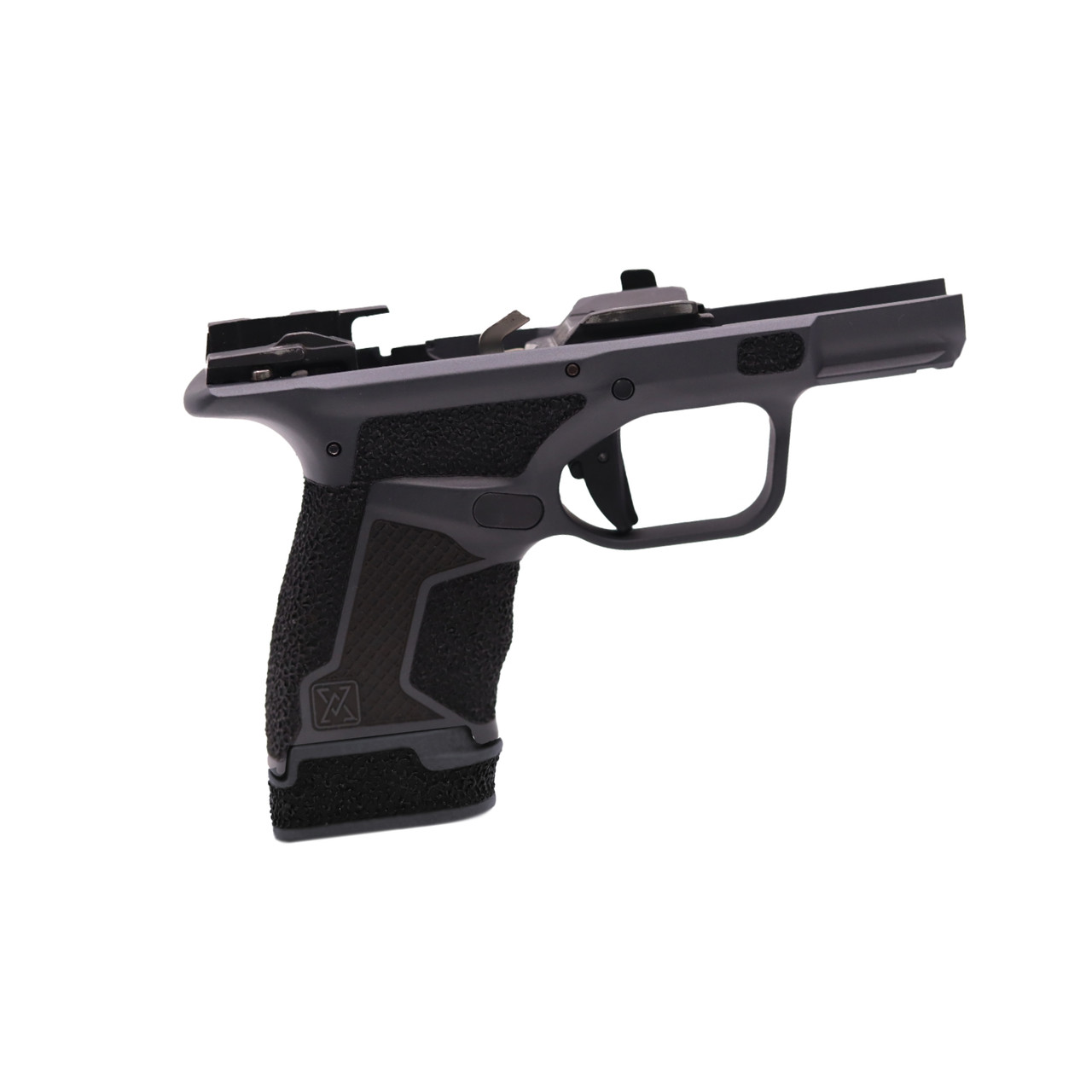 Hand Stippled Springfield Hellcat OEM Complete Lower - Storm Gray