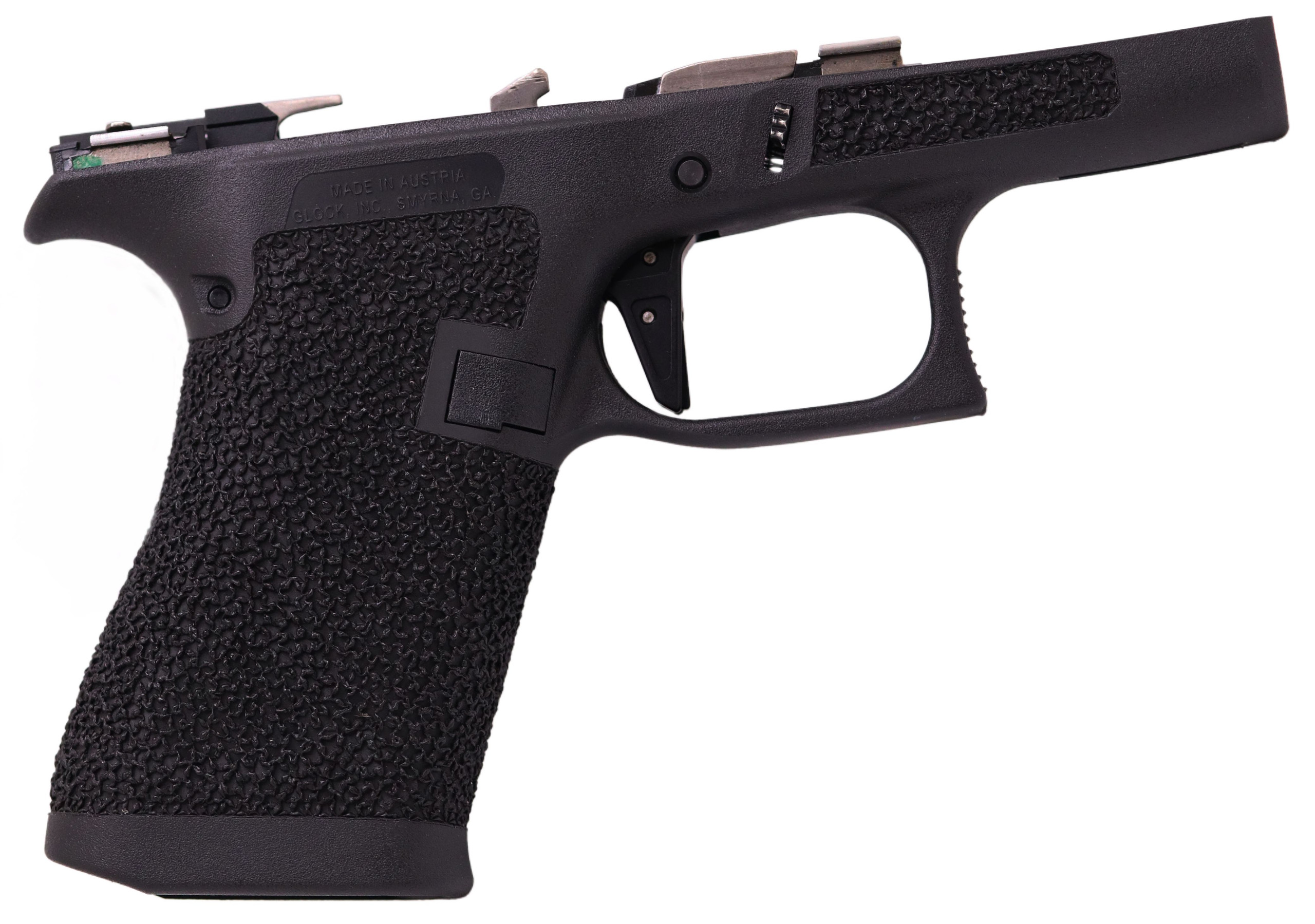 Hand Stippled Glock 43X OEM Complete Lower - Black