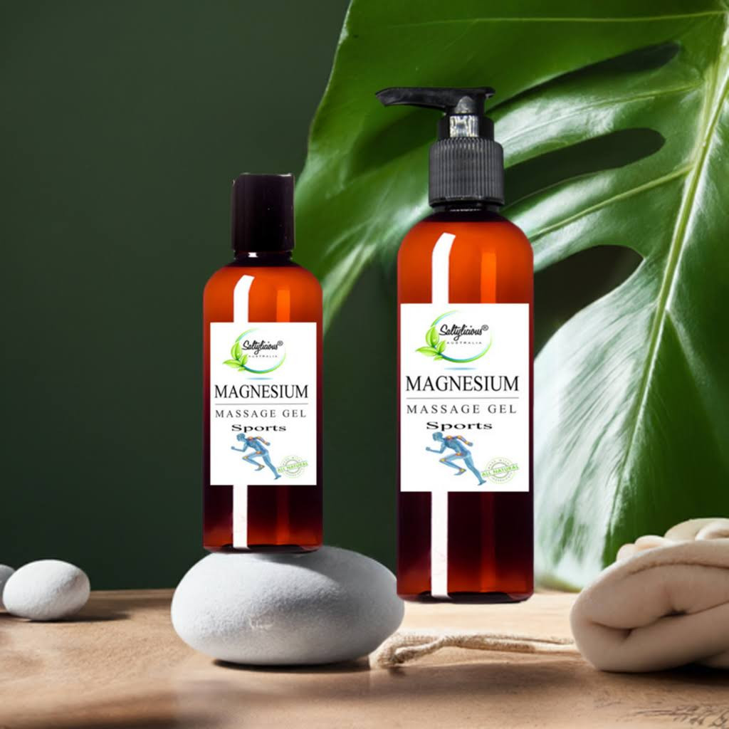 MAGNESIUM PRODUCTS - Magnesium Massage Gel - Saltylicious® Bath Body ...