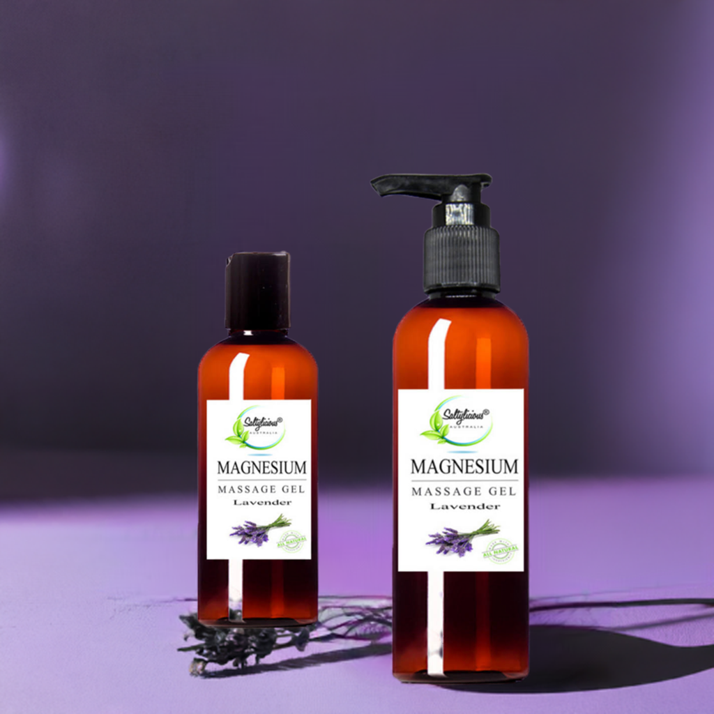 MAGNESIUM PRODUCTS - Magnesium Massage Gel - Saltylicious® Bath Body ...