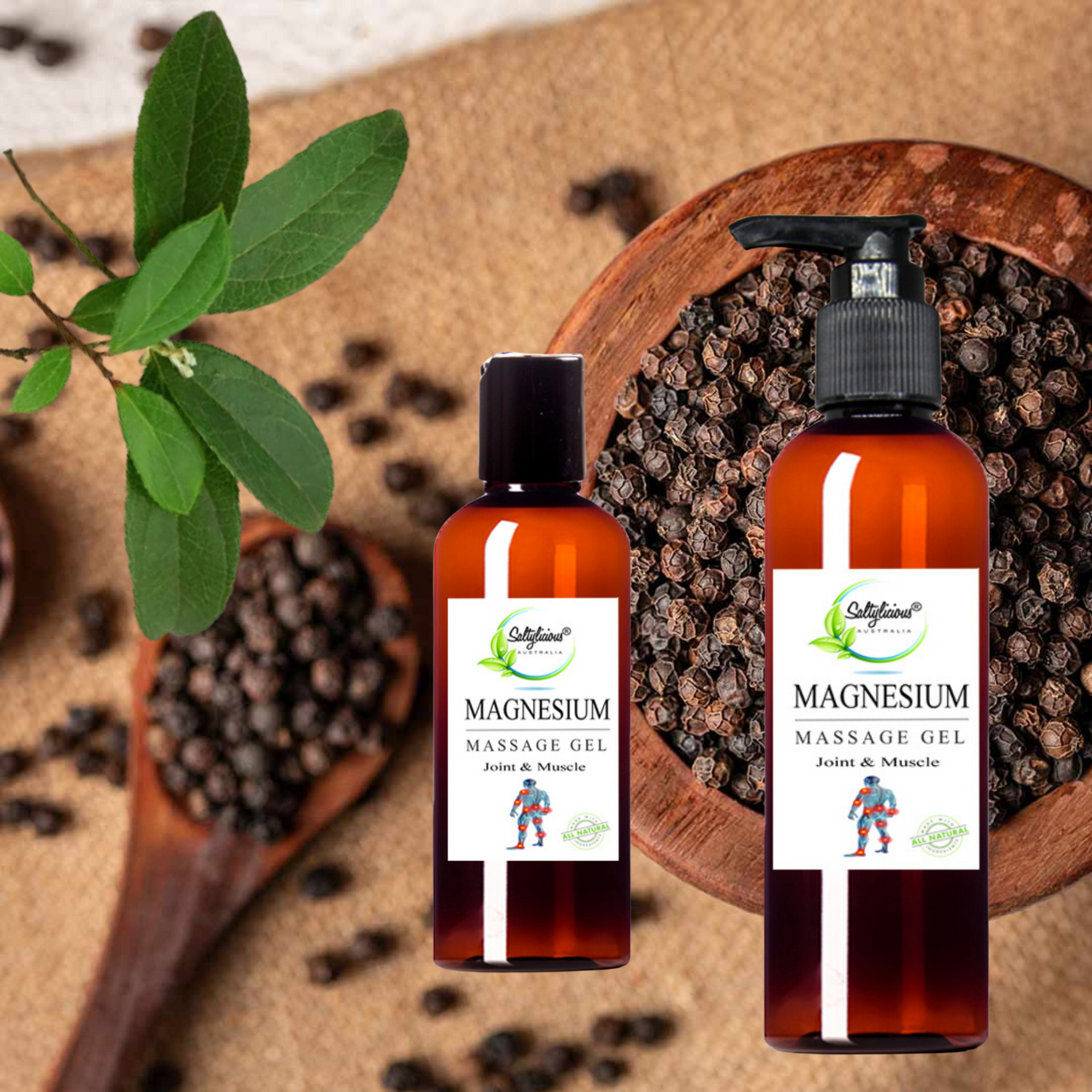 Joint And Muscle Magnesium Massage Gel - Saltylicious® Bath Body and ...